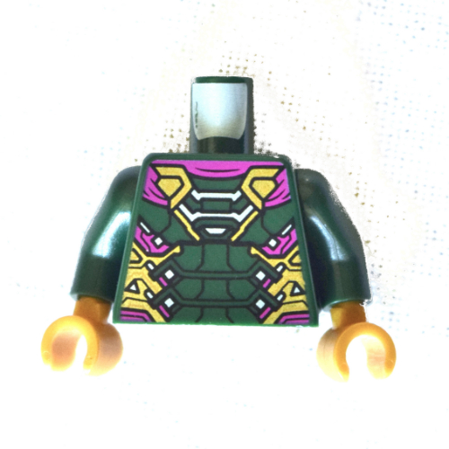 LEGO PART 973c35h21pr4724 Torso Armour, Dark Purple Cloak, Orange Trim ...