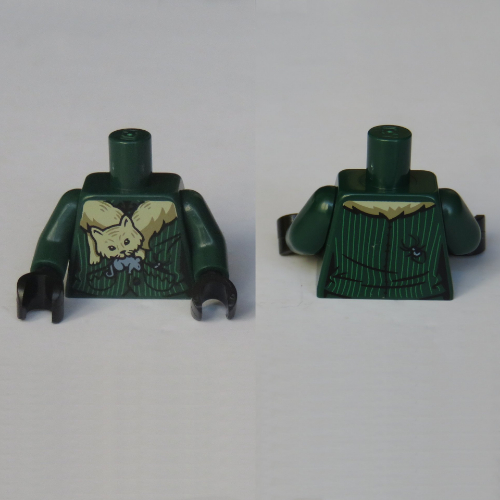 LEGO PART 973c35h03pr9999 Torso Jacket and Cat Scarf Holding a Rat ...