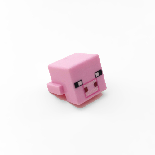 LEGO PART 19727pr0009 Minifig Head Special, Cube with Rear Ledge ...