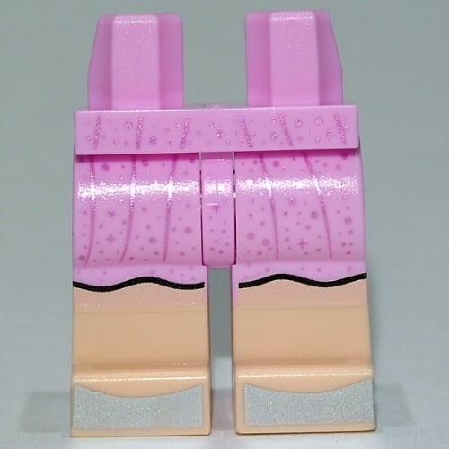 LEGO PART 970c43pat02pr0003 Hips with Bright Pink Legs and Light Nougat ...
