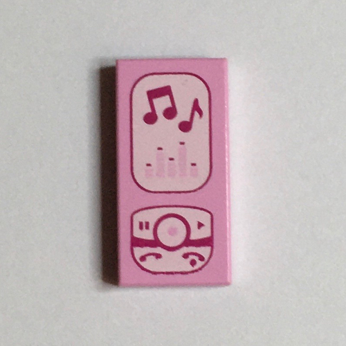 LEGO PART 3069bpr0175 Tile 1 x 2 with Cell Phone / Music Player Print ...