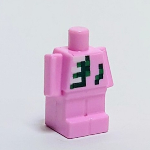 LEGO PART 35526pr0001 Baby / Small Body, Pixelated Black, Green, and ...
