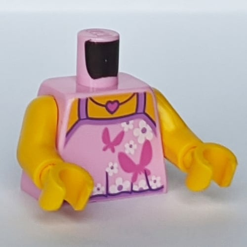 LEGO PART 973c01h01pr0014 Torso Halter Top with White Flowers and ...