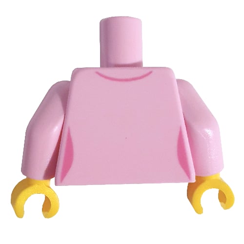 LEGO PART 973c43h01pr4284 Torso Sweater with Buttons, White Shirt Print ...