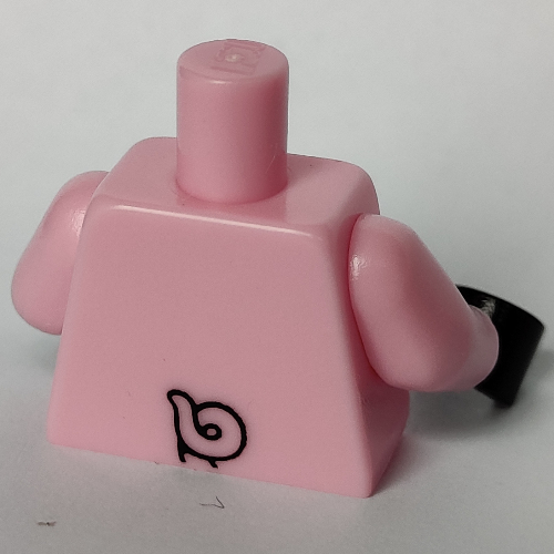 LEGO PART 973c43h03pr2745 Torso Belly Bump / Pig Tail on Back Print ...