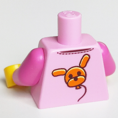 LEGO PART 973c36h01pr9999 Torso Sweater, Orange Dog and Bone Print ...