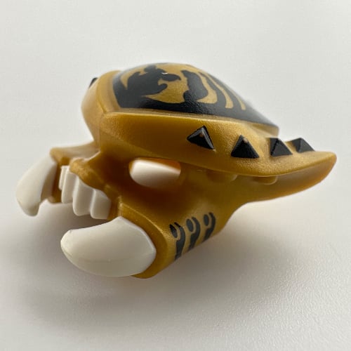 LEGO PART 15475pr0003 Mask Scorpion with White Fangs and Pincers, Black ...