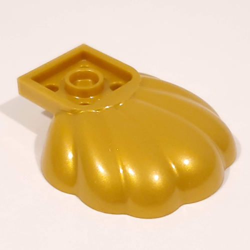 LEGO PART 18970 Animal Body Part, Clam / Scallop Half Shell with 4 ...