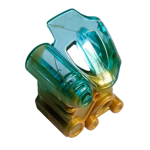 LEGO PART 19064pat0001 Large Figure Mask of Ice with Marbled Trans ...