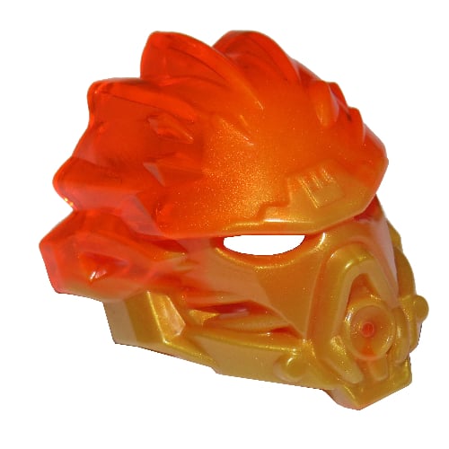 LEGO PART 24148pat0002 Large Figure Mask of Fire (Unity) with Marbled ...