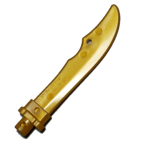LEGO PART 2665d Weapon Sword Blade, Curved | Rebrickable - Build with LEGO