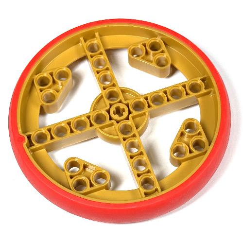 LEGO PART 49295pat0003 Wheel 88 x 14 with 4 Spokes with 4 Holes, 4 ...
