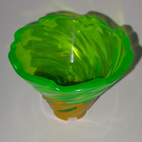 LEGO PART 50663pat0001 Cone Reverse, Spinner, with Marbled Trans-Bright ...