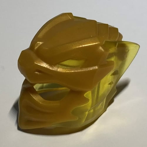 LEGO PART 79899pat0004 Wrap / Mask with Marbled Trans-Yellow Crystals ...