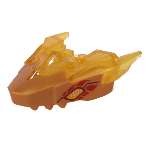LEGO PART 82276pat0002pr0003 Creature Body Part, Dragon Head Upper Jaw ...