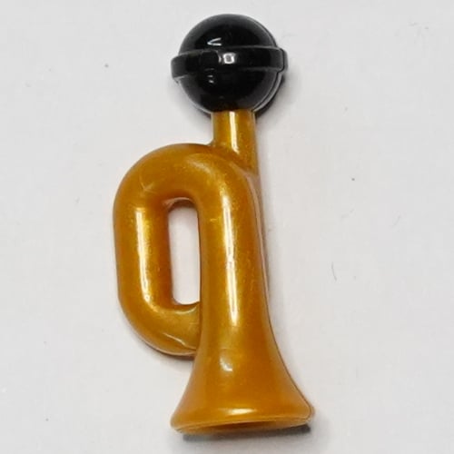 LEGO PART 87996pr0001 Musical Instrument Horn with Black Bulb Print ...