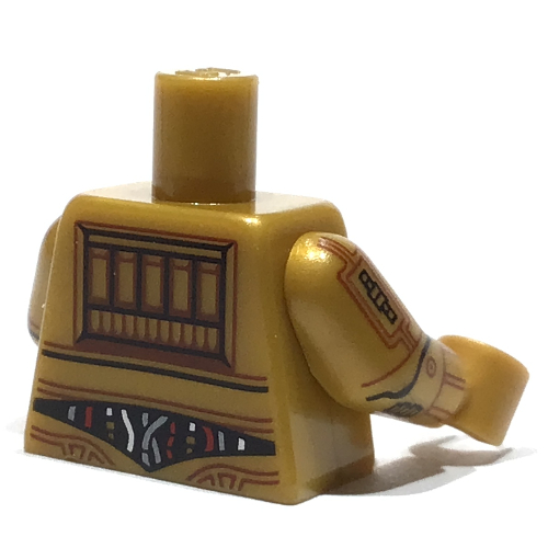 LEGO PART 973c21h21pr6084 Torso Droid Plates, Concentric Circles, and ...