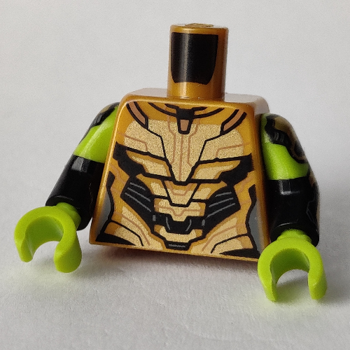 LEGO PART 973g18c03h18pr0001 Torso, Dual Molded Arms, Armor with Black ...