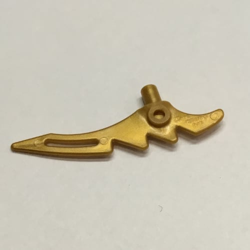 LEGO PART 98141 Weapon Scythe / Crescent Blade Serrated with Bar ...