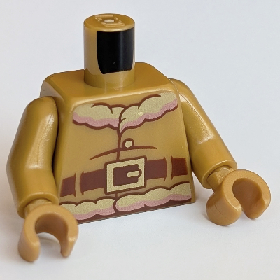 LEGO PART 973c21h21pr9999 Torso Santa Jacket with Fur and Reddish Brown ...