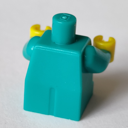 LEGO PART 25128c01 Baby / Toddler Body with Fixed Arms and Yellow Hands ...