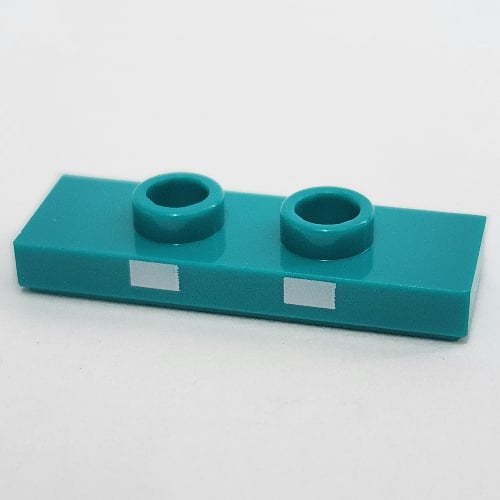 LEGO PART 34103pr0001 Plate Special 1 x 3 with 2 Studs with Groove and ...