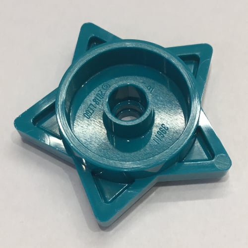 LEGO PART 39611 Plate Special 5-Point Star 4 x 4 2/3 with One Stud ...