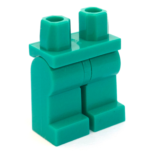 LEGO PART 970c46 Hips and Dark Turquoise Legs | Rebrickable - Build ...