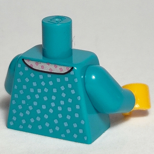 LEGO PART 973c46h01pr9999 Torso Jacket, Dotted Bright Pink Collar ...