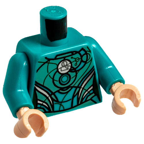 LEGO PART 973c46h02pr5313 Torso Armor, Sand Green Panels, Circles and ...