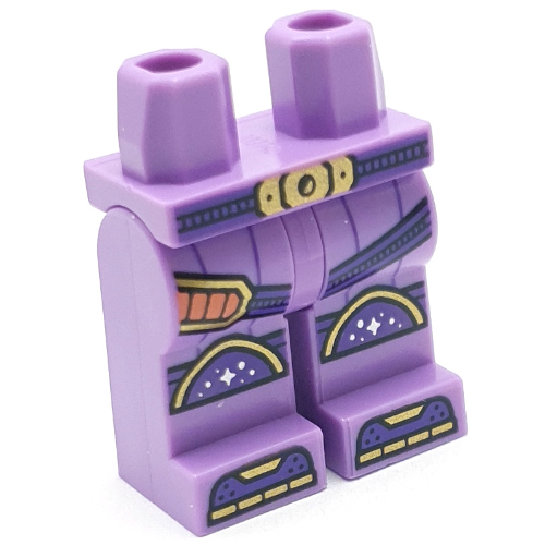LEGO PART 970c33pr0001 Hips and Medium Lavender Legs with Dark Purple ...