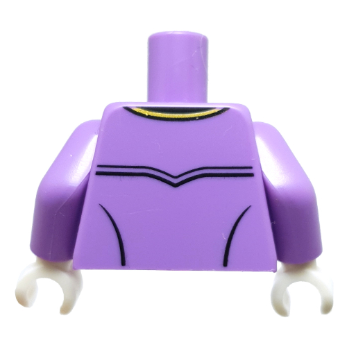 LEGO PART 973c33h27pr0001 Torso Jacket, Black Collar, Gold Trim, Chain ...