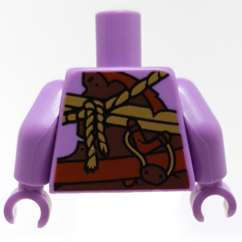 LEGO PART 973c33h33pr5108 Torso Tunic, Tattered Reddish Brown and Dark ...