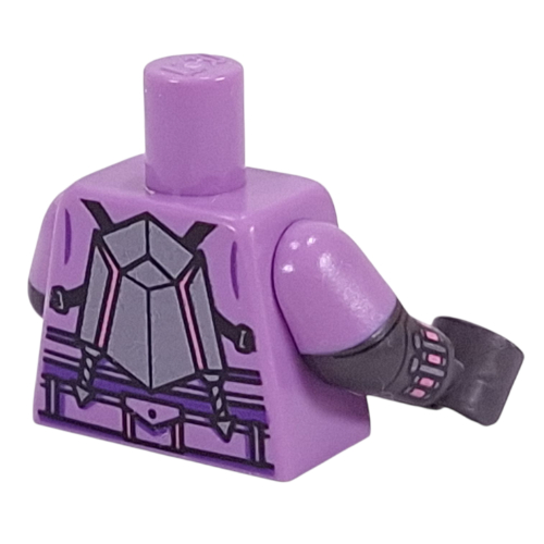 LEGO PART 973g33c75h75pr0001 Torso, Dual Molded Arms with Jacket, Black ...