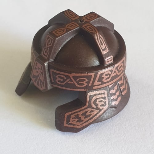 LEGO PART 10056pr0001 Helmet with Cheek Protection and Dark Red ...