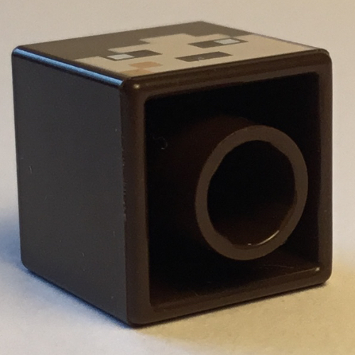 LEGO PART 19729pr0064 Minifig Head Special, Cube with Light Nougat Face ...