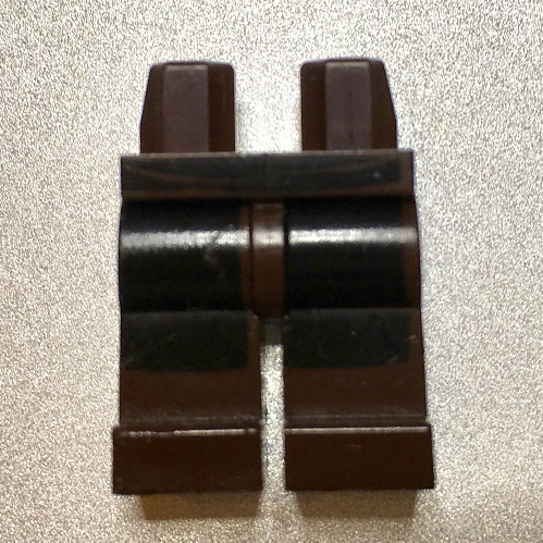 LEGO PART 970c07pr0304 Hips and Dark Brown Legs with Jedi Robe Print ...