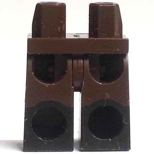 LEGO PART 970c07pat03pr1605 Hips with Dark Brown Legs and Black Boots ...