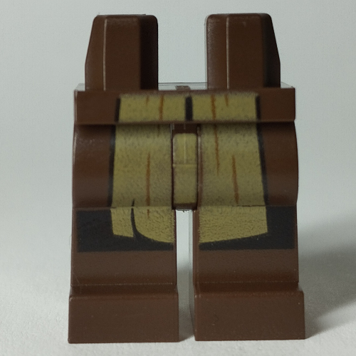LEGO PART 970c07pr1092 Hips and Dark Brown Legs with Dark Tan Jedi Robe ...