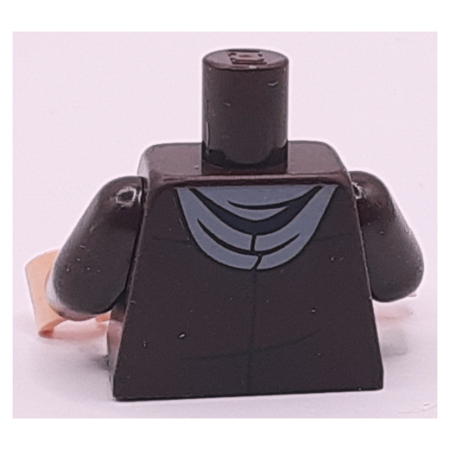 LEGO PART 973c07h02pr7005 Torso, Jacket, Light Bluish Grey Hoody, White ...