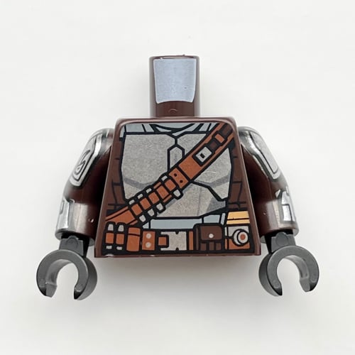 LEGO PART 973c07h03pr5496 Torso Armor with Reddish Brown Bandolier and ...