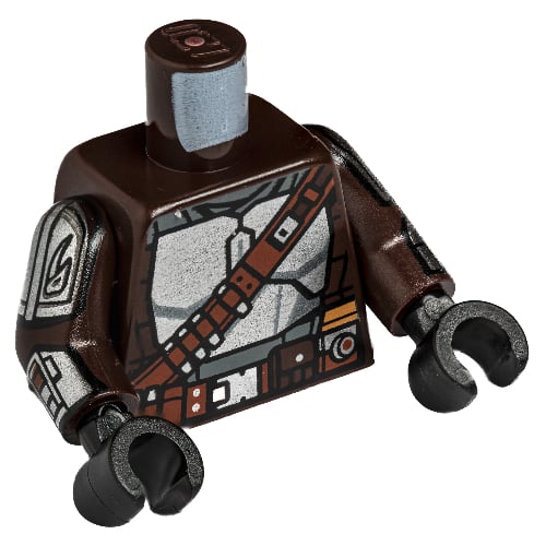 LEGO PART 973c07h03pr5496 Torso Armor with Reddish Brown Bandolier and ...