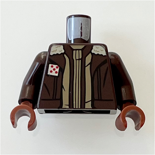 LEGO PART 973c07h19pr6831 Torso Jacket, Tan Trim, Fur Collar, Badge ...