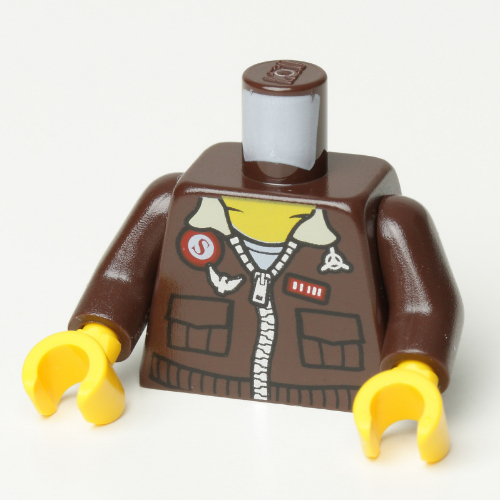 LEGO PART 973c07h01pr1732 Torso Aviator Jacket with Eagle and 'SMH ...