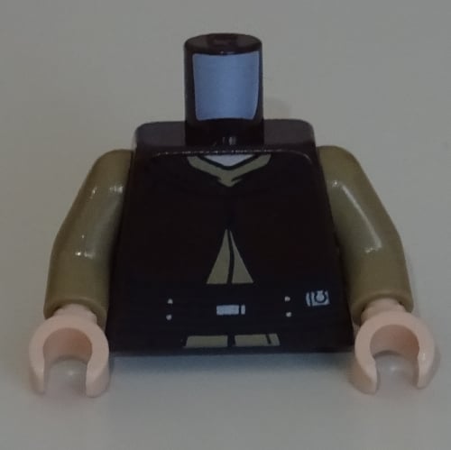 LEGO PART 973c11h02pr4247 Torso Robe with Dark Tan Undershirt, Reddish ...