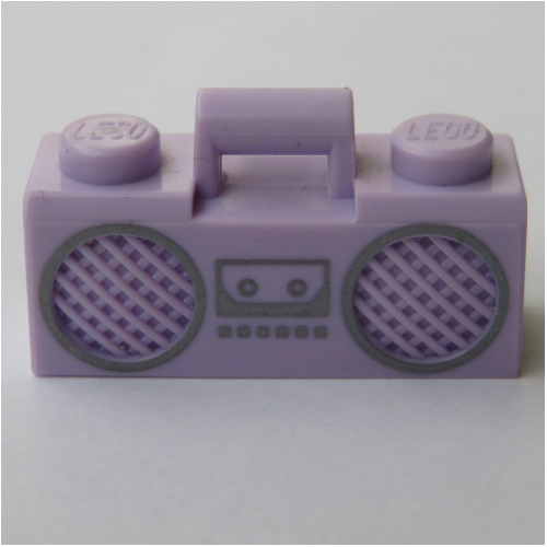 LEGO PART 93221pr0002 Equipment Radio / Boom Box with Handle and Silver ...