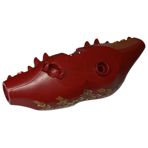 LEGO PART 18769 Creature Body Part, Dragon Torso with Spikes and Gold ...