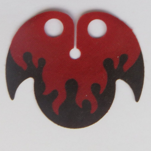 LEGO PART 19946 Neckwear Cape Collar, Rounded with 2 Points with Flames ...