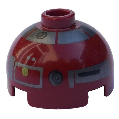 LEGO PART 30367cpr0024 Brick Round 2 x 2 Dome Top, Hollow Stud with ...