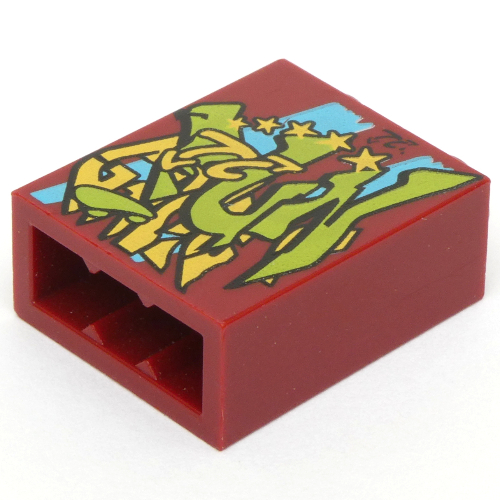 LEGO PART 3245cpr0129 Brick 1 x 2 x 2 with Inside Stud Holder with ...
